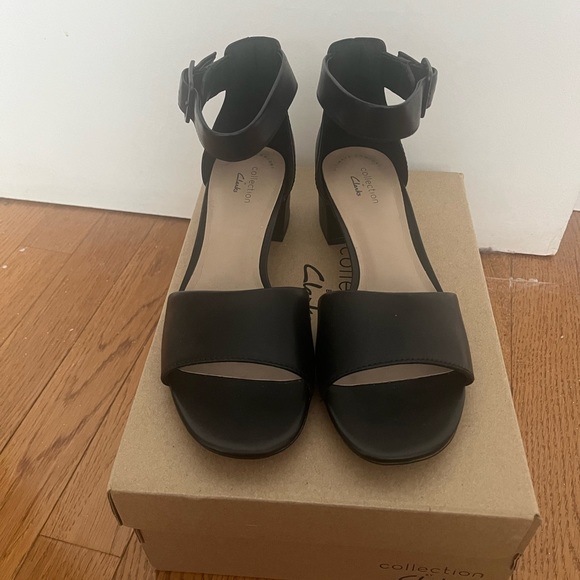 Clarks | Shoes | Black Clark Collection Block Heels | Poshmark